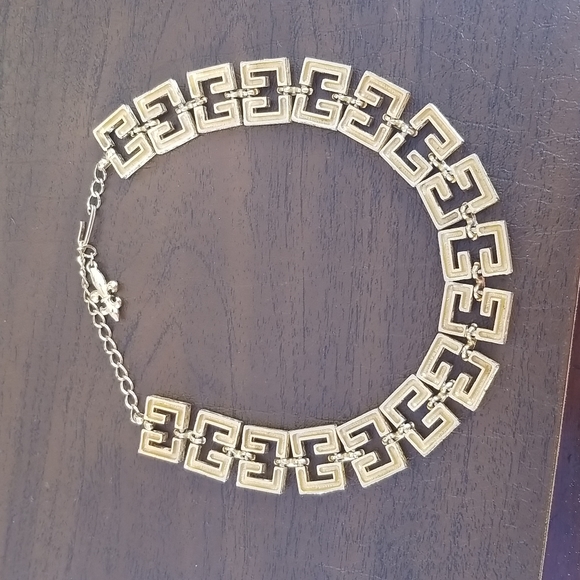 Vendome | Jewelry | Vintage Vendme Greek Key Choker Length Necklace ...